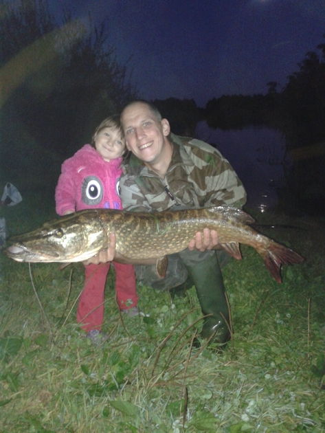 Northern Pike, 13lb 10oz, 3ft 1(1/2)in , cought at 09/13/2016 ...